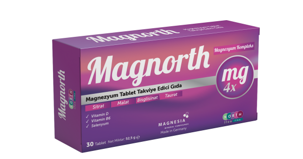 Magnorth 30 Tablet | Magnezyum & Vitamin D İçeren Takviye
